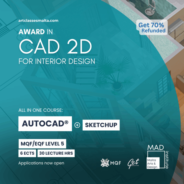 2D CAD: Sketchup + AutoCAD (Award EQF 5) / MAD Institute